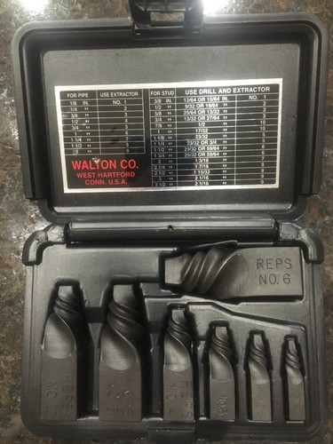 Pipe & Stud Extractor Set and Case WALTON 502077 | eBay