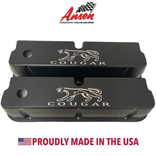 Ford 289, 302, 351W Tall Cougar Valve Covers with Script - Black ...