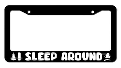I Sleep Mountains Hiking Camping Outdoor Backpacking Funny License ...