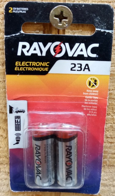 Rayovac Alkaline Keyless Entry Batteries 2 PK (23a Size 12 Volt ...