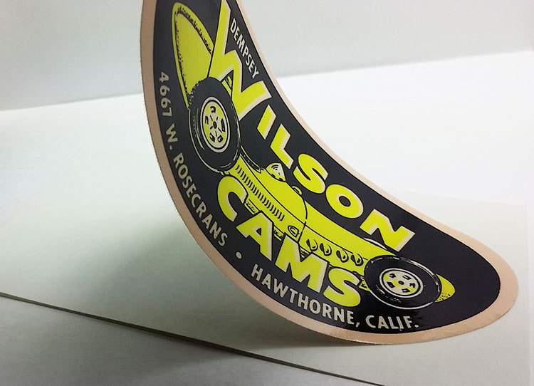 Dempsey Wilson Cams Vintage Style DECAL, Vinyl STICKER, rat rod, racing ...