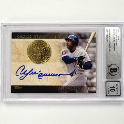 Andre Dawson signed 2012 Topps Gold Standard #GS19 card BGS BAS 10 auto ...