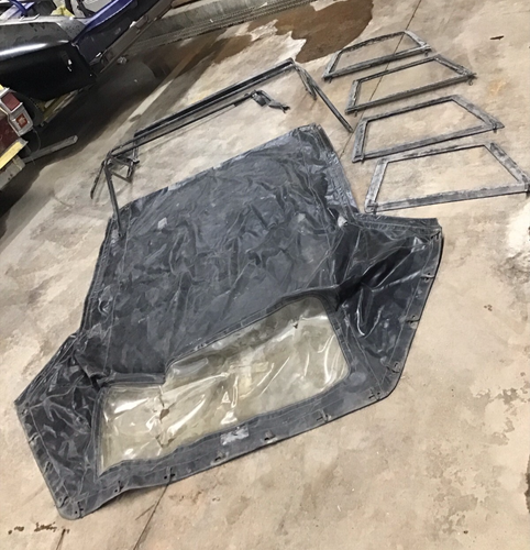 1973-1974 VW Thing Convertible Top with frame and side windows set | eBay