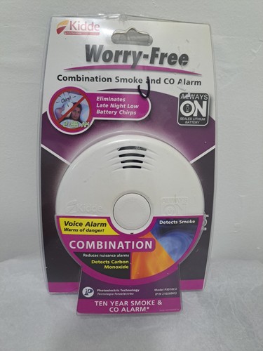Kidde P3010CU Combination Smoke and Carbon Monoxide Alarm with Voice ...