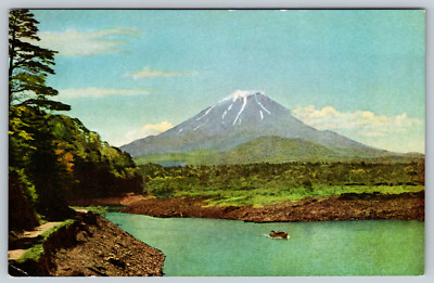 c1960s Five Lake of Mt. Fuji Autumn of Shojin Lake Japan Vintage ...