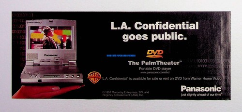 Panasonic Portable DVD Player 1998 L.A. Confidential Print Magazine Ad ...