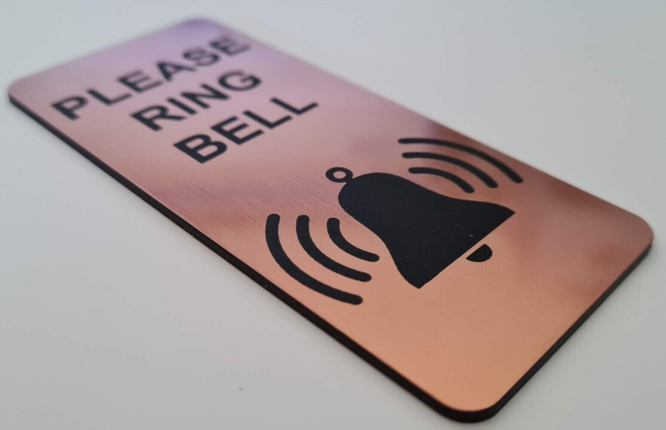 Please Ring Bell Sign Plaque Door Doorbell Ding Dong Buzzer Chime | eBay