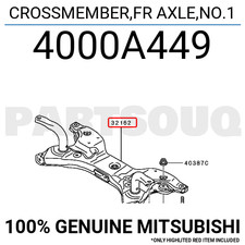 MN100292 Genuine Mitsubishi CROSSMEMBER FR Axle No.1 for sale online | eBay