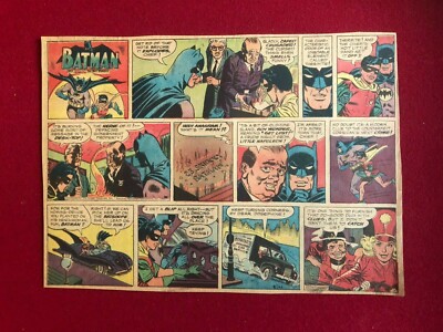 1966, BATMAN, Sunday Comic Strip (Scarce / Vintage) Bob Kane | eBay