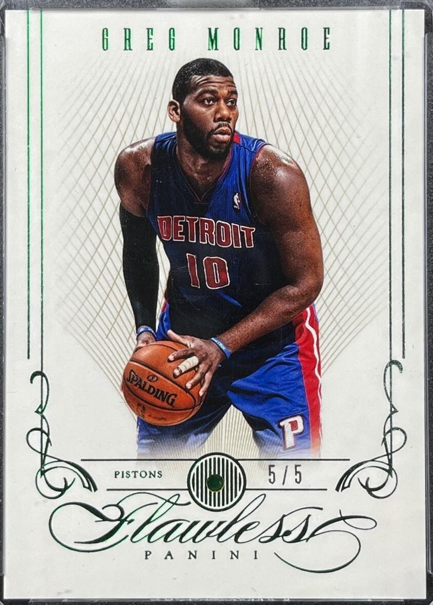 2012-13 Panini Flawless - Greg Monroe #14 Emerald /5 for sale online | eBay