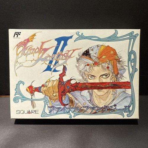 Final Fantasy II Famicom Cart w/Box and Manual - Tested, Good Condition ...