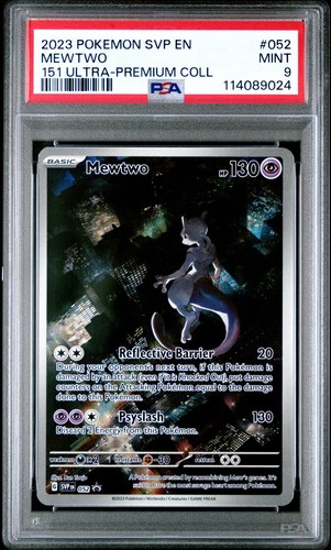 2023 POKEMON SVP EN-SV BLACK STAR PROMO 151 ULTRA-PREM COLL #052 MEWTWO ...