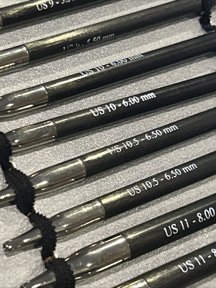 Knitter's Pride Karbonz Interchangeable Knitting Needle Set Please Read ...