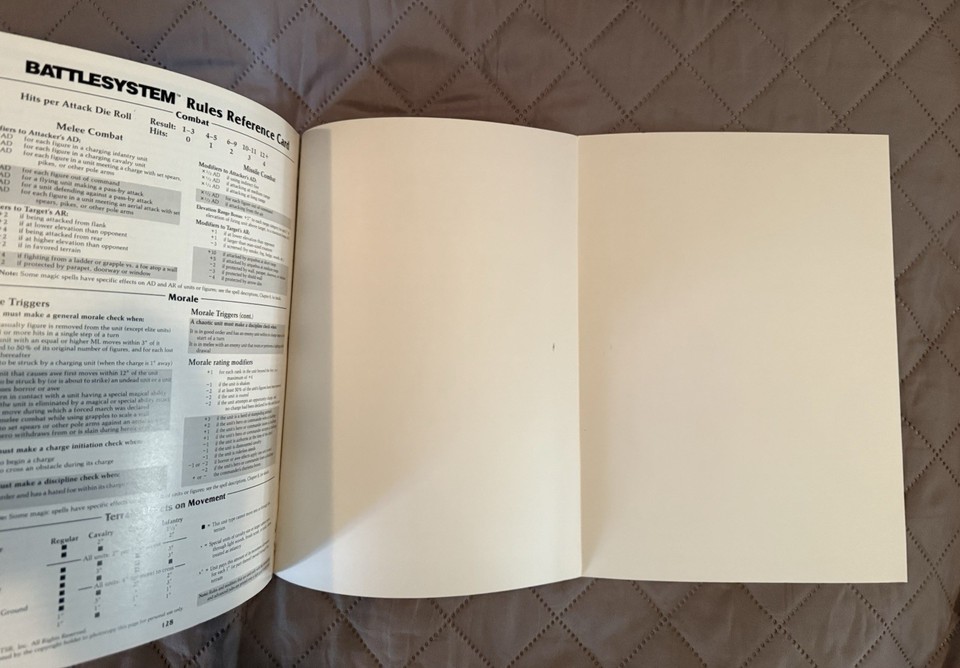 1989 TSR AD&D 2ND ED BATTLESYSTEM MINIATURE RULES 9266 ACCESSORY 1ST PRINT VG+ | eBay