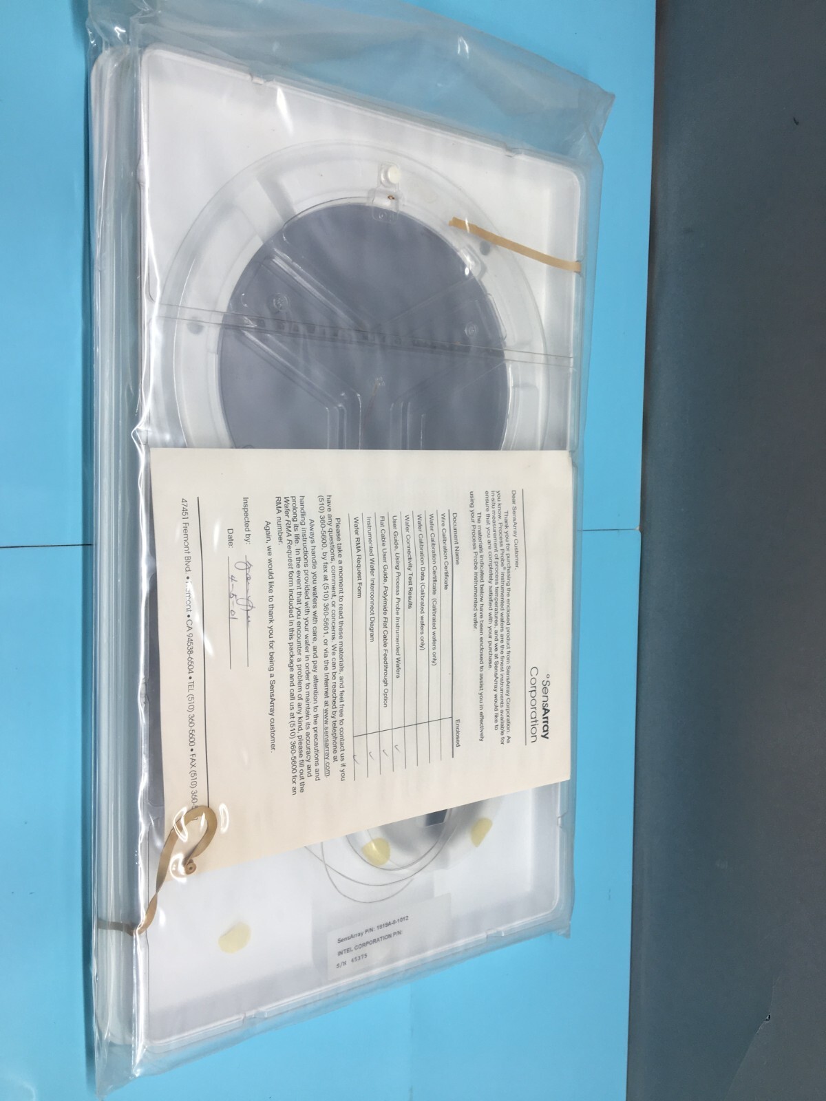 SensArray Process Probe Wafer, 8" 200mm RTD 1819A-8-1012, 120720 | eBay