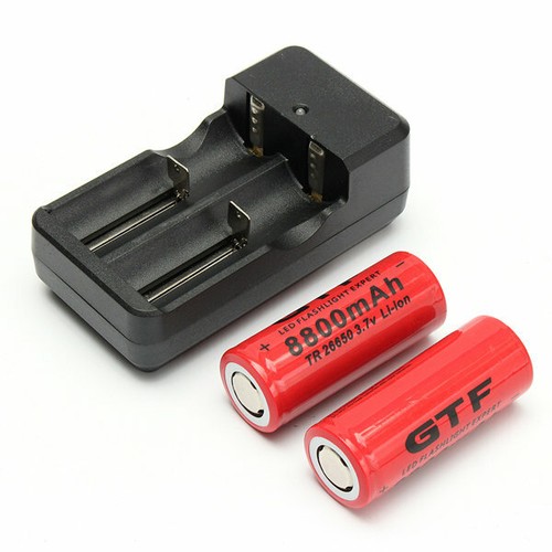 2 RECHARGEABL 8800mah BATTERIES & DUAL CHARGER Nepal | Ubuy