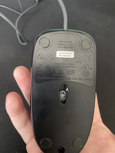 Logitech 810-002182 USB Universal Optical Mouse | eBay