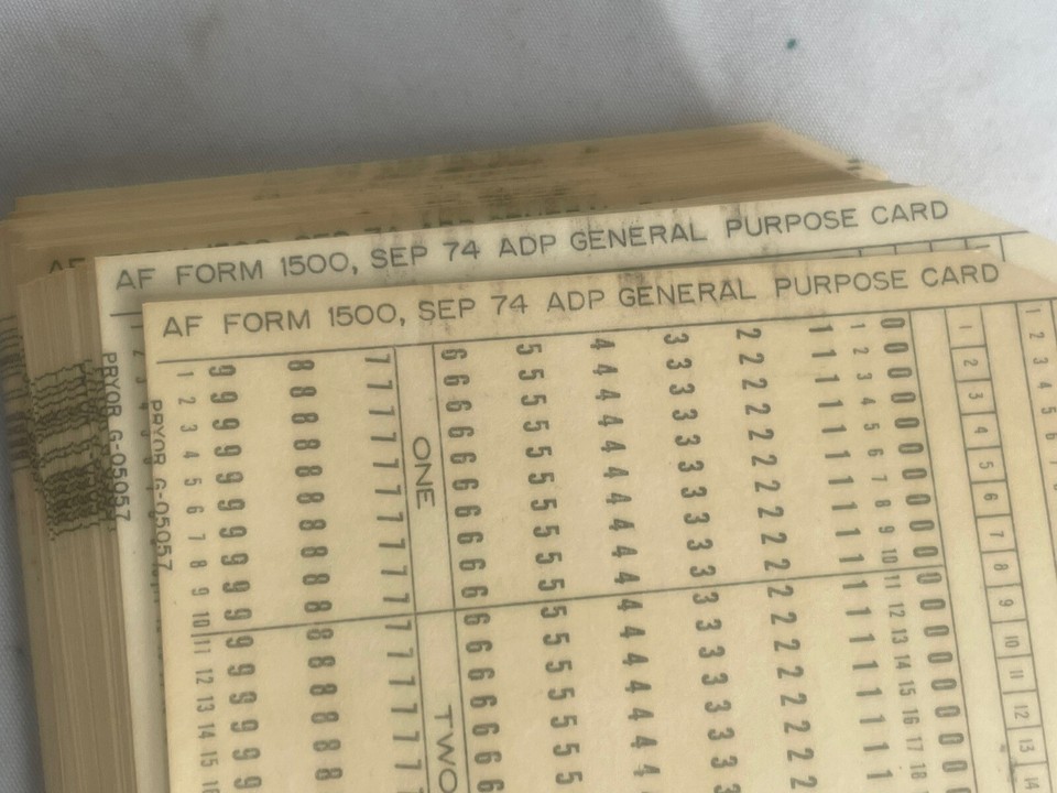 100 Vintage Punch Cards New Never Punched | eBay