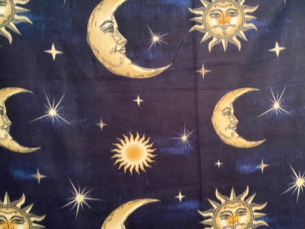 Sun Moon Star Celestial Fabric