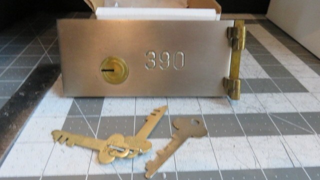 Antique L.L. Bates 1886 Safety Deposit Box Door, Hinges, 2 Op & 1 Guard ...
