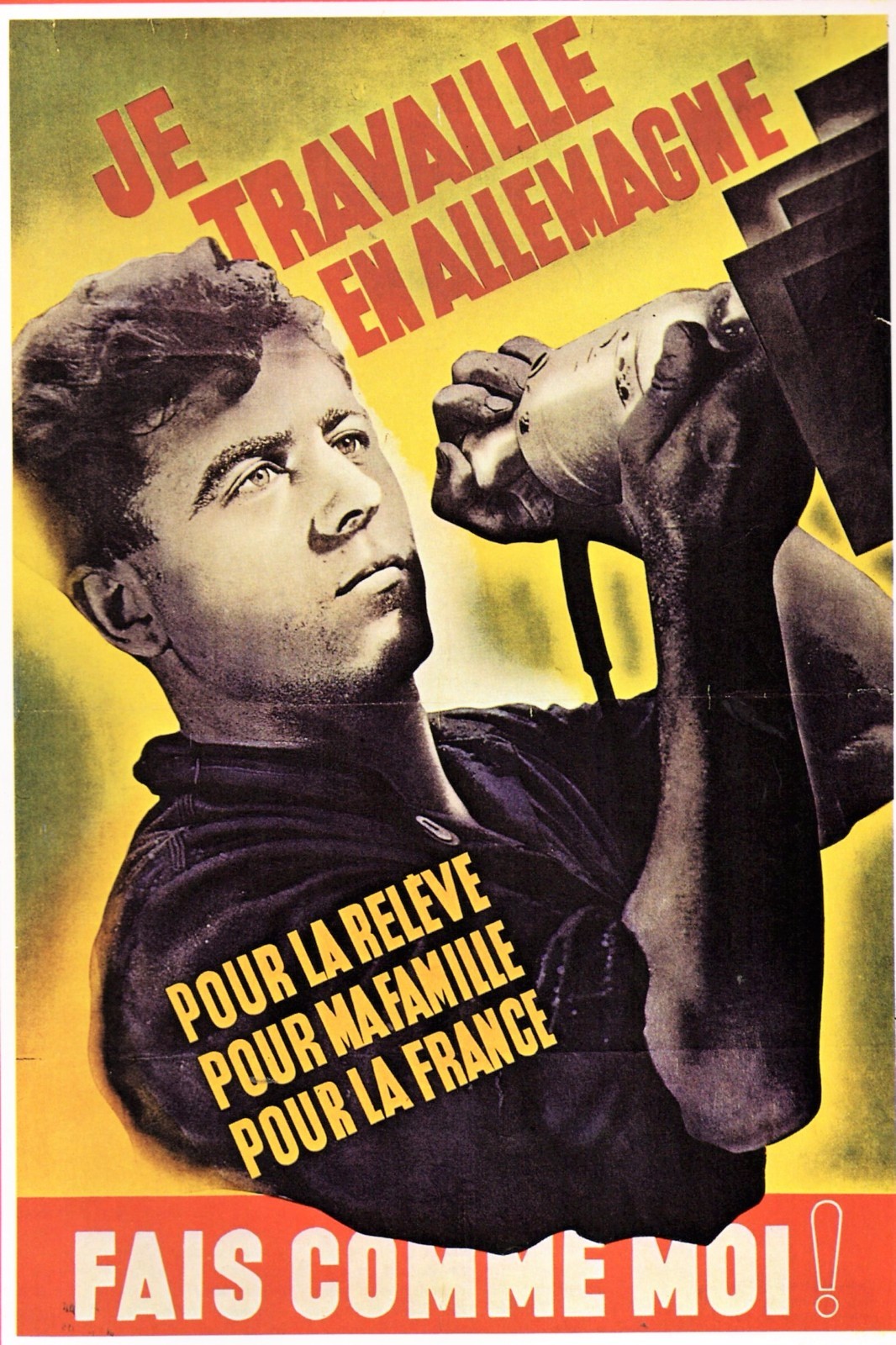 WW2 - Photo Affiche pour le recrutement du Service Obligatoire du ...