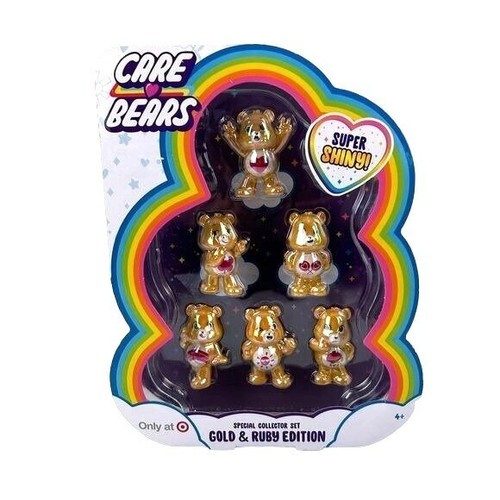 Care Bears Gold & Ruby Super Shiny Action Figure Personality Set NEW ...