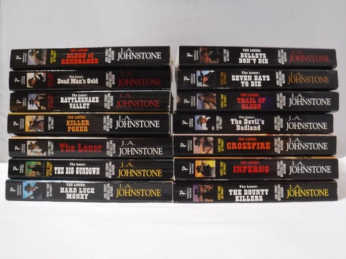 MM6 Lot of 14 William W. Johnstone Paperback Western Novels The Loner ...