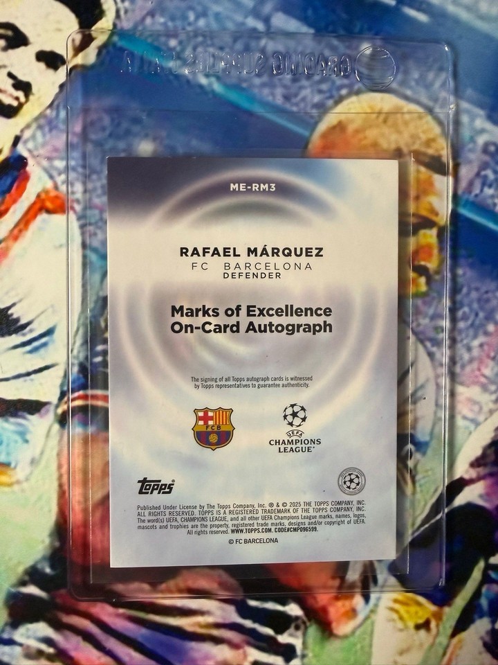 Rafael Marquez /50 - Marks Of Excellence - Autograph Topps Definitive ...