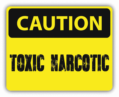 Caution Toxic Narcotic Sign Warning Car Bumper Sticker Decal 5" x 4" | eBay