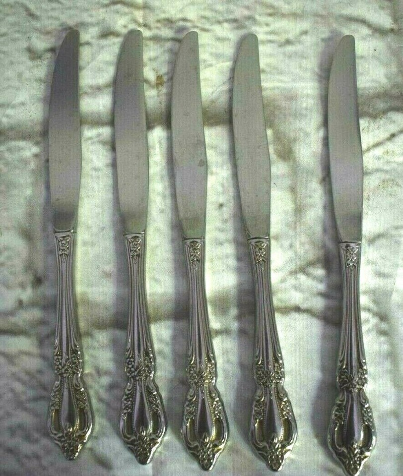 Oneida Raphael Dinner Knives 9" Set of 5 Stainless Steel | eBay