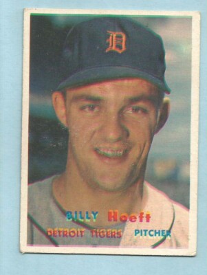 1957 Topps Baseball Billy Hoeft #60 Detroit Tigers VG **2 | eBay