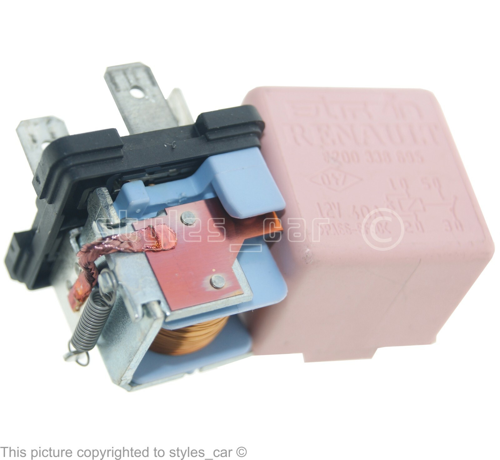 8200338695 Renault Scenic Laguna Megane Clio 4-Pin Light Pink Relay 40A ...