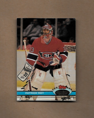 1991-92 Topps Stadium Club Patrick Roy Card #107 Hall of Fame ...