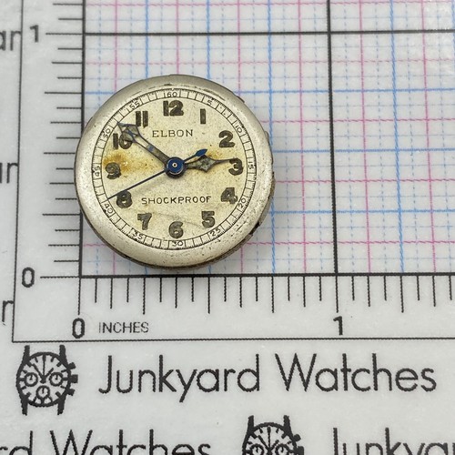 Vintage Elbon Watch Movement Repairs Parts Watchmaker 17 Jewels Swiss ...