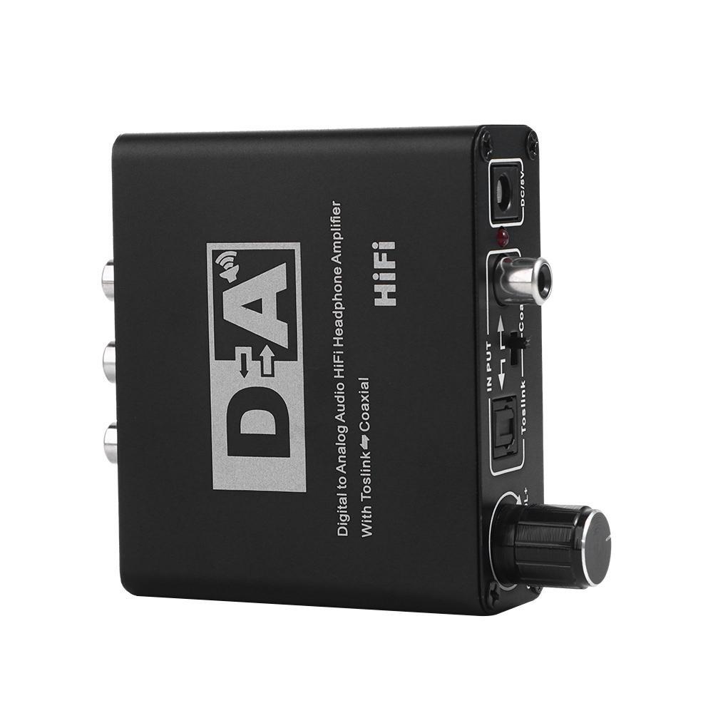 Digital to Analog Converter DAC USB Optical Cable Audio AUX Speaker ...