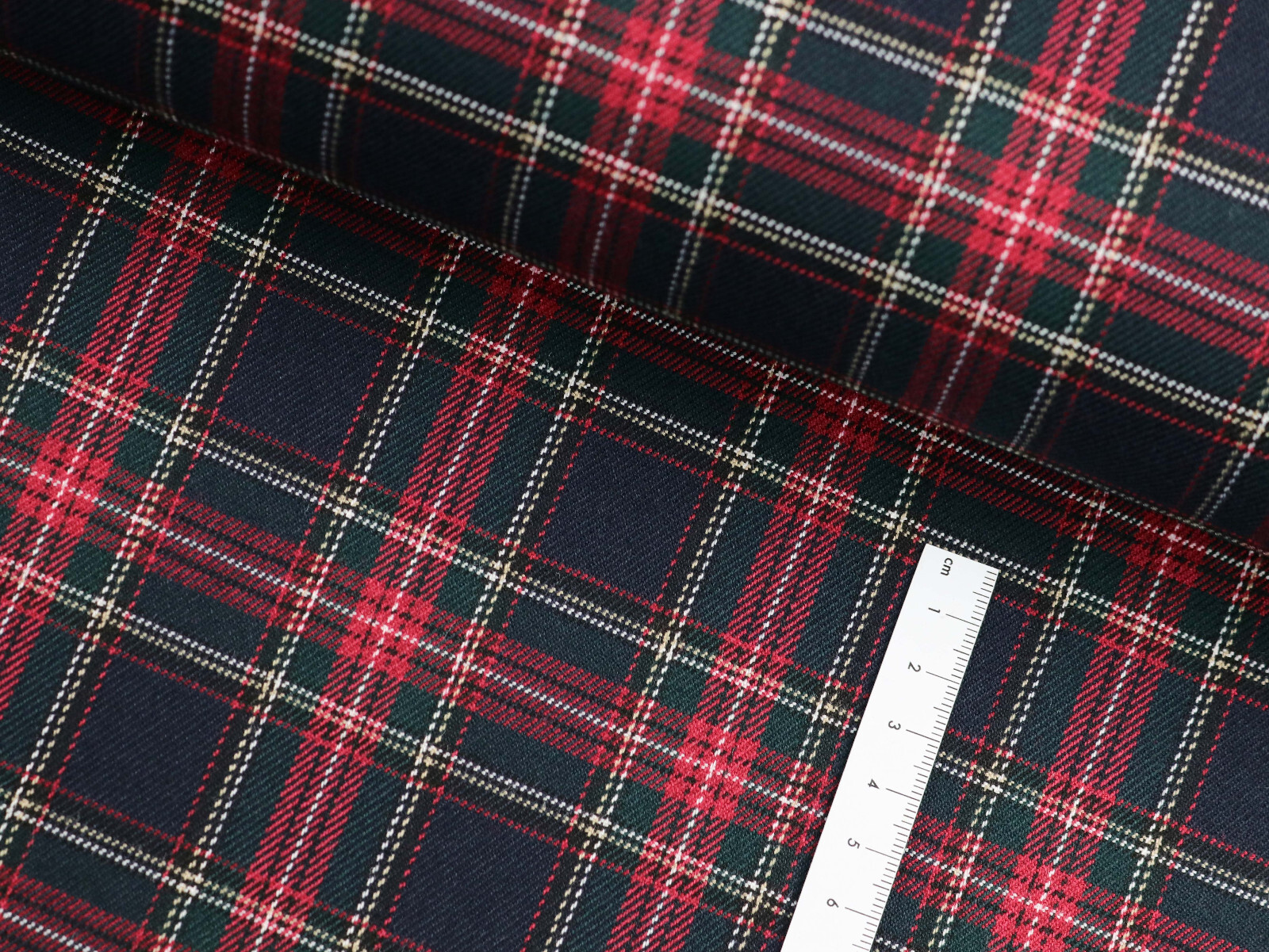 SCHOTTENKARO Karo Stoff Glencheck Rot Grün Beige auf NAVY EUR 13,98/m ...