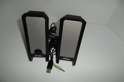Dell A225 2-Piece USB Multimedia PC Speaker Volume Control DJ406 313 ...