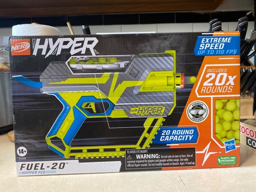 Nerf Hyper Fuel-20 Blaster 20 Round Extreme Speed upto 110 FBS Hopper ...