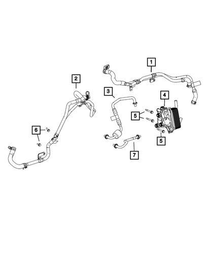 Genuine Mopar Transmission Oil Cooler Tube 68244080AB | eBay
