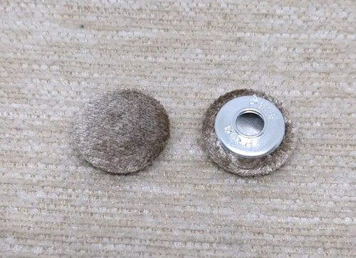 Mink Crushed Velvet 30L/19mm Upholstery Tape Back Buttons (Brown) | eBay UK