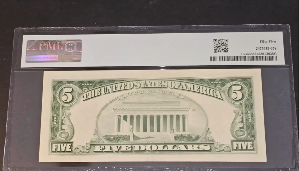 1963 $5 Legal Tender Note- PMG 55 - Fr. 1536 | eBay