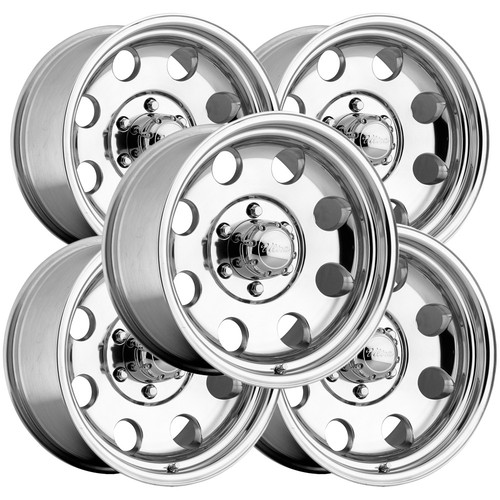 (Set of 5) Ultra 164 Baja Mod 16x8 6x5.5" -6mm Polished Wheels Rims 16 ...