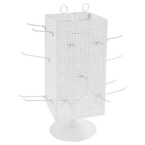 Display Stand, Perforated Panel Display Stand, 4-Sided Revolving ...