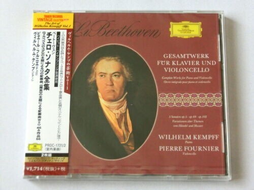 Pierre Fournier Wilhelm Kempff Beethoven Cello Sonatas 2 CD TOWER ...