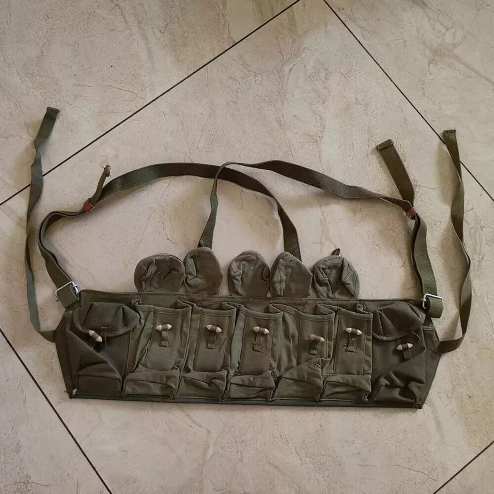 Surplus Original Chinese Army Type 63 Chest Rig Bandolier Ammo Pouch ...