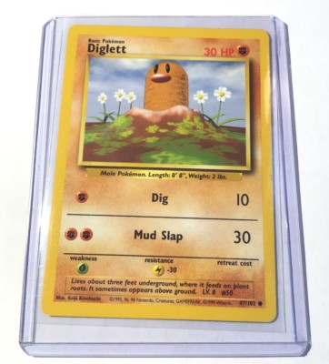 3x DIGLETT - Base Set - 47/102 - Common - Pokemon Cards - Unlimited ...