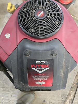 briggs and Stratton 20hp 20 hp intek ohv v twin ride on lawn mower ...