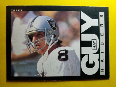 VINTAGE HOF RAY GUY #288 OAKLAND RAIDERS - SOUTHERN MISSISSIPPI - 1985 ...