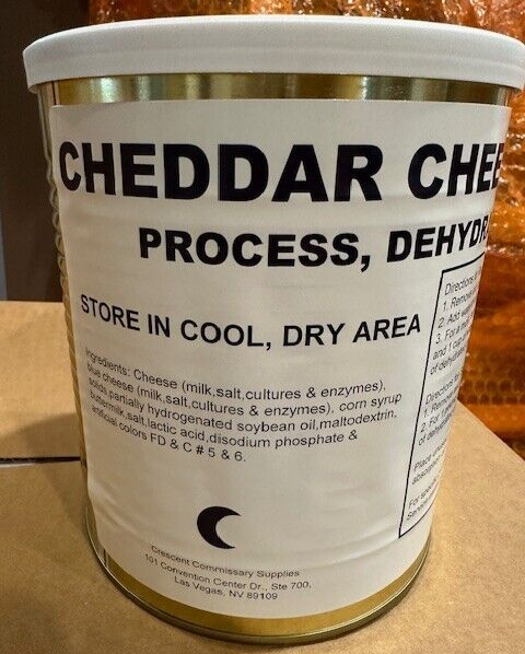 #10 Cans Of Military Grade Dehydrated Cheddar Cheese Blend - 4 Cans ...