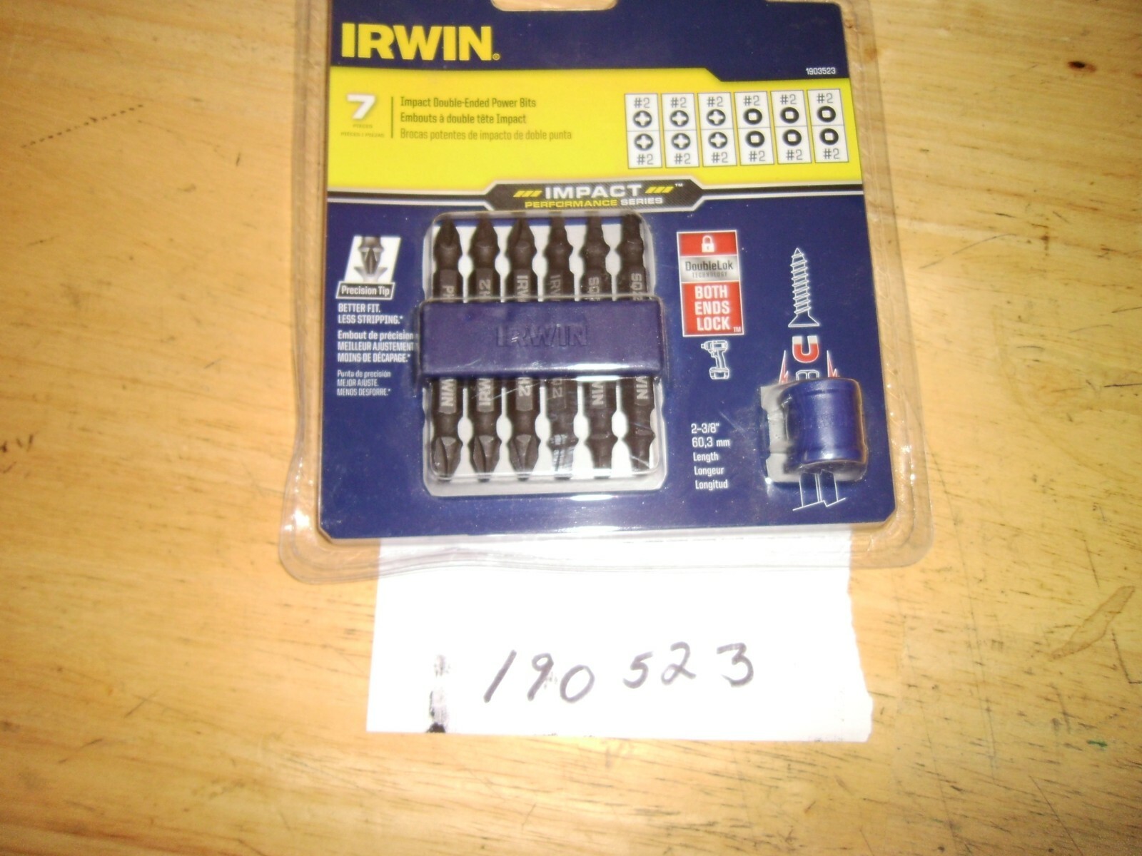 Irwin 1903523 7 Piece Impact Series Double End Power Screw Bits Set | eBay